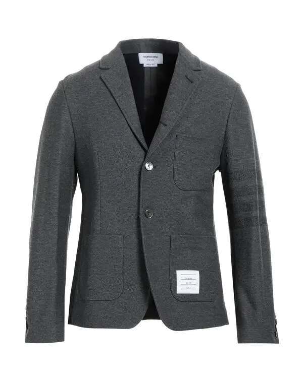 Thom Browne Midnight Cotton Blazer - Grey