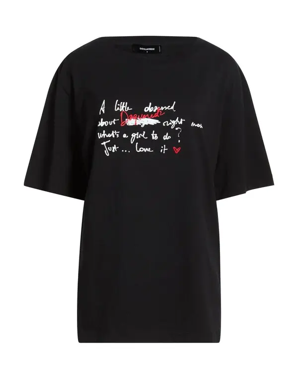 Dsquared2 T-shirt With Print And Embroidered Logo