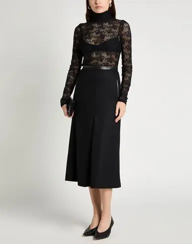 Liviana Conti Long Sleeve Lace Turtleneck Top