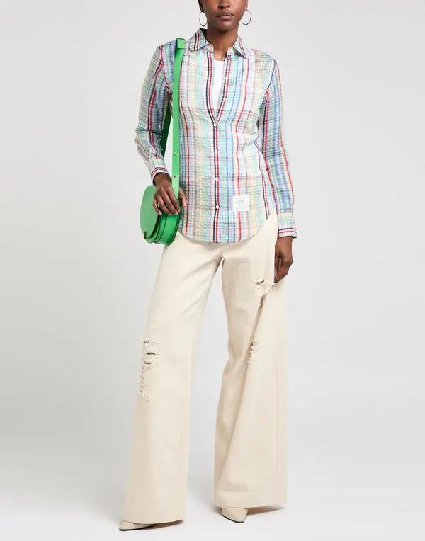 Thom Browne Checked Organza Shirt