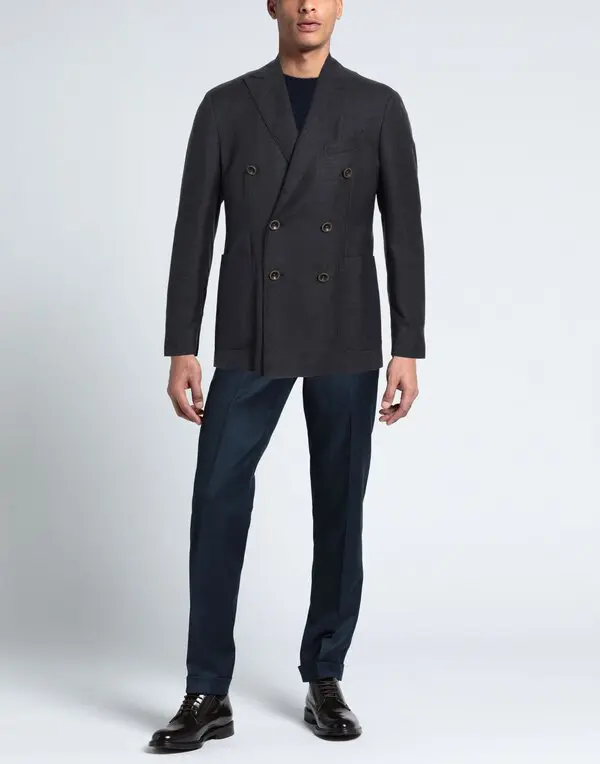 Peserico Midnight Virgin Wool Blazer
