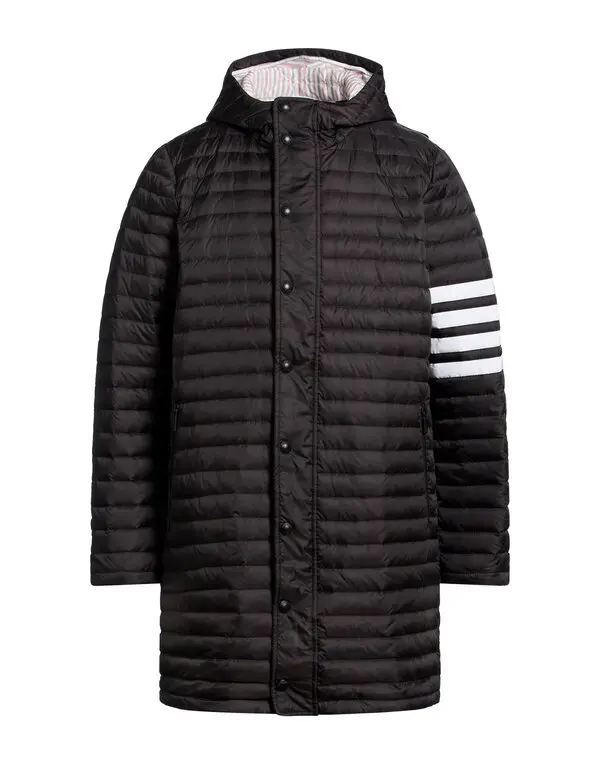 Thom Browne Down Padded Hooded Coat - Black