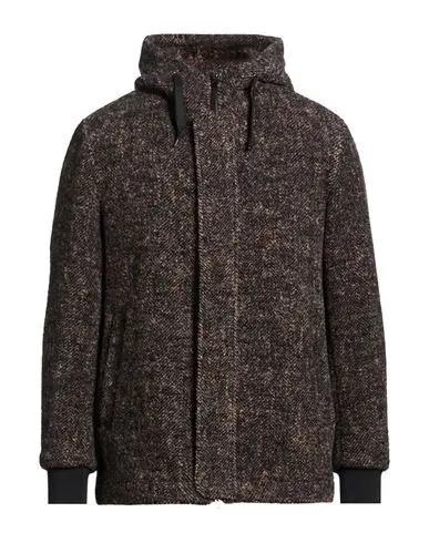 Herno Wool And Alpaca Wool Blend Jacket With Herringbone Pattern
