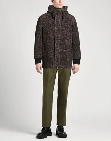 Herno Wool And Alpaca Wool Blend Jacket With Herringbone Pattern