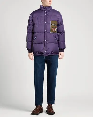Herno Dark Polyamide Quilted Down Jacket - Purple
