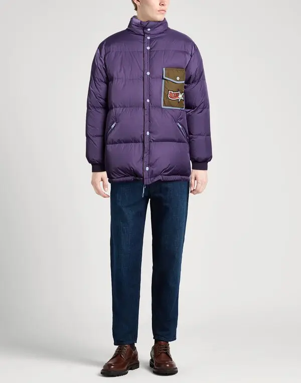 Herno Dark Polyamide Quilted Down Jacket - Purple