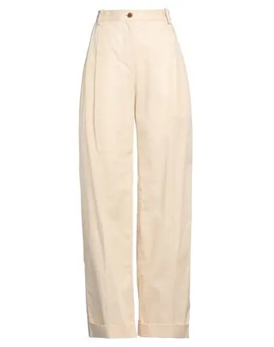 Maison Kitsuné Cotton Straight-leg Trousers - Beige