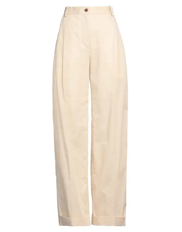 Maison Kitsuné Cotton Straight-leg Trousers - Beige
