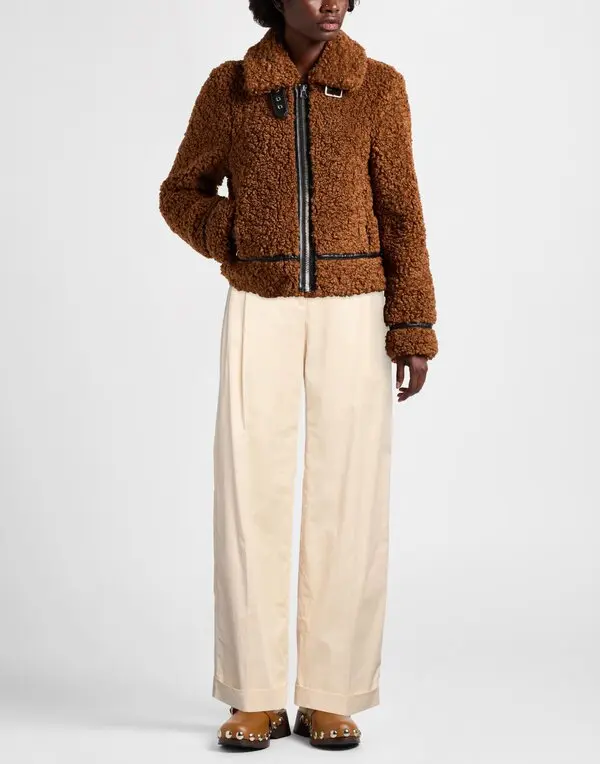 Maison Kitsuné Cotton Straight-leg Trousers - Beige