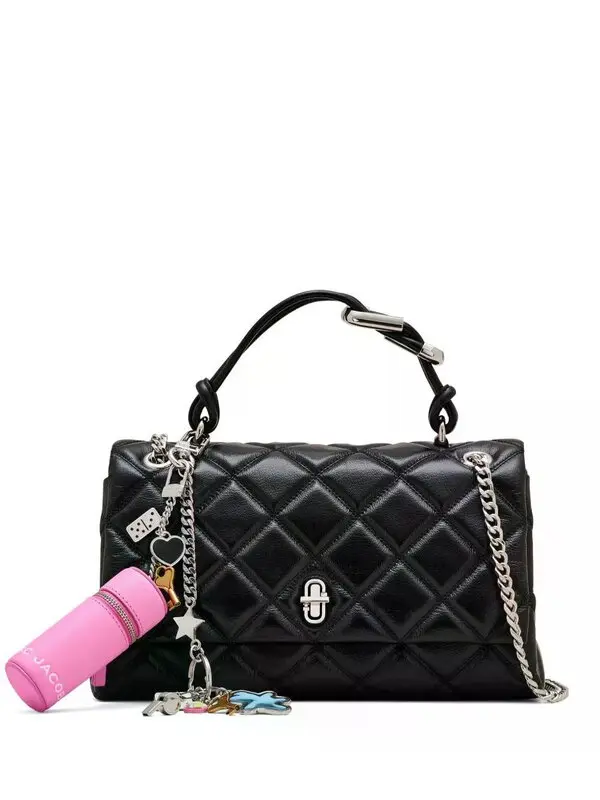 Marc Jacobs The Charm Quilted Dual Convertible Shoulder Bag - Black
