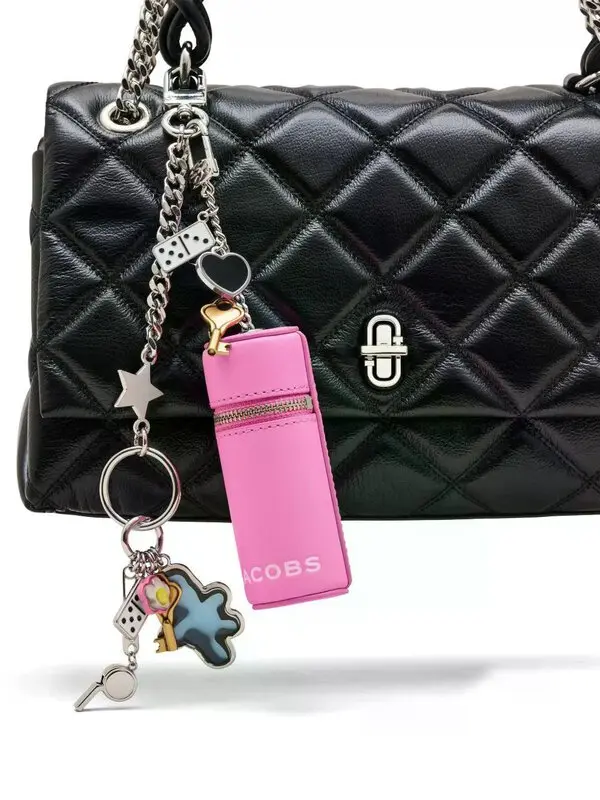 Marc Jacobs The Charm Quilted Dual Convertible Shoulder Bag - Black