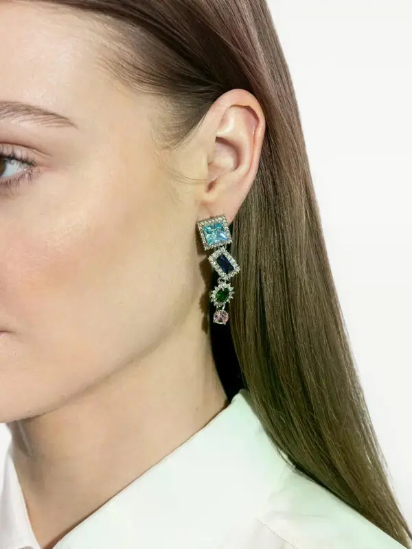 MAISON MARGIELA Geometric Drop Earrings