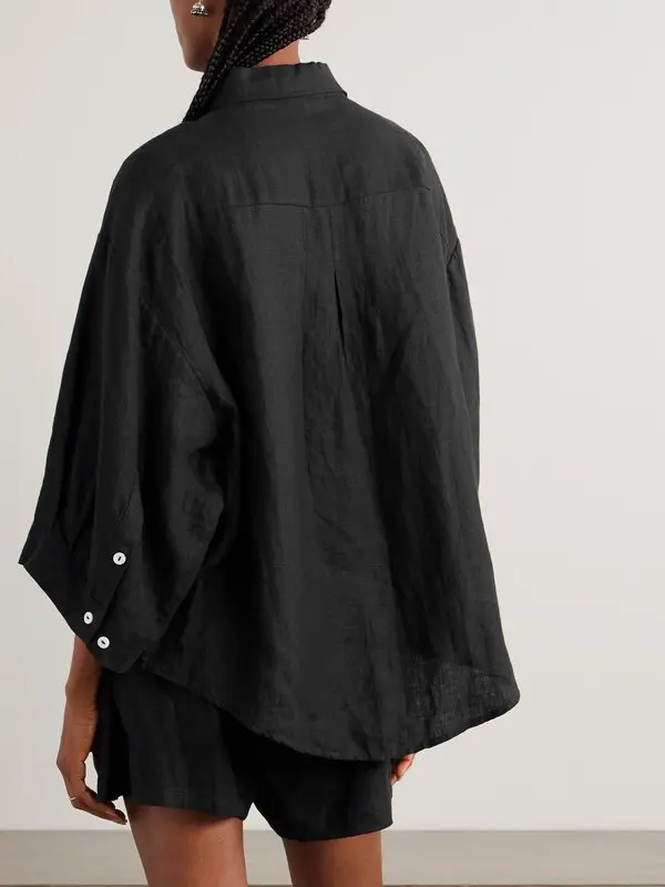 DEIJI STUDIOS Linen Shirt And Shorts Set