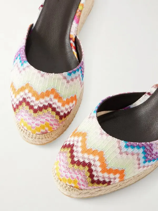 Missoni Eva Woven Wedge Espadrilles
