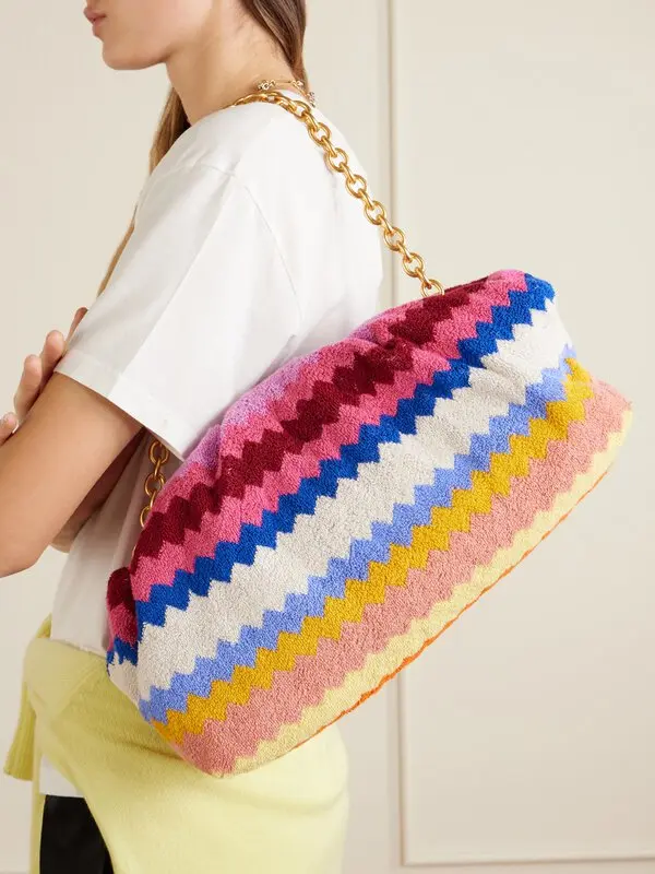 Missoni Large Striped Terry Pouch