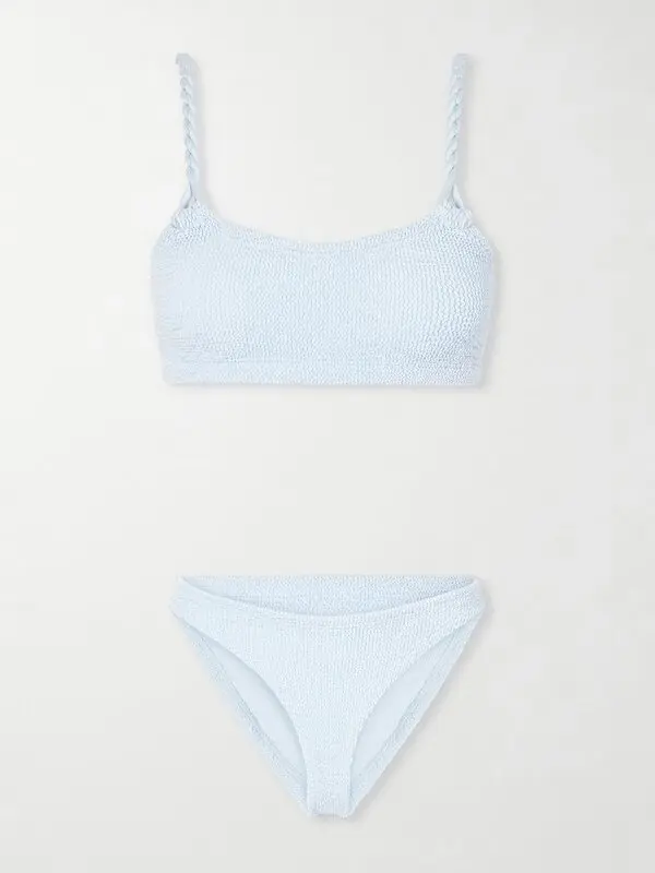 Hunza G Phoebe Original Crinkle™ Bikini - Blue