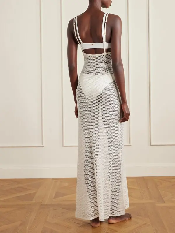 Kiki De Montparnasse Crocheted Silk Maxi Dress