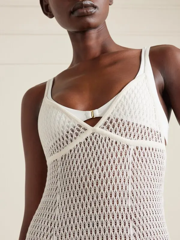 Kiki De Montparnasse Crocheted Silk Maxi Dress