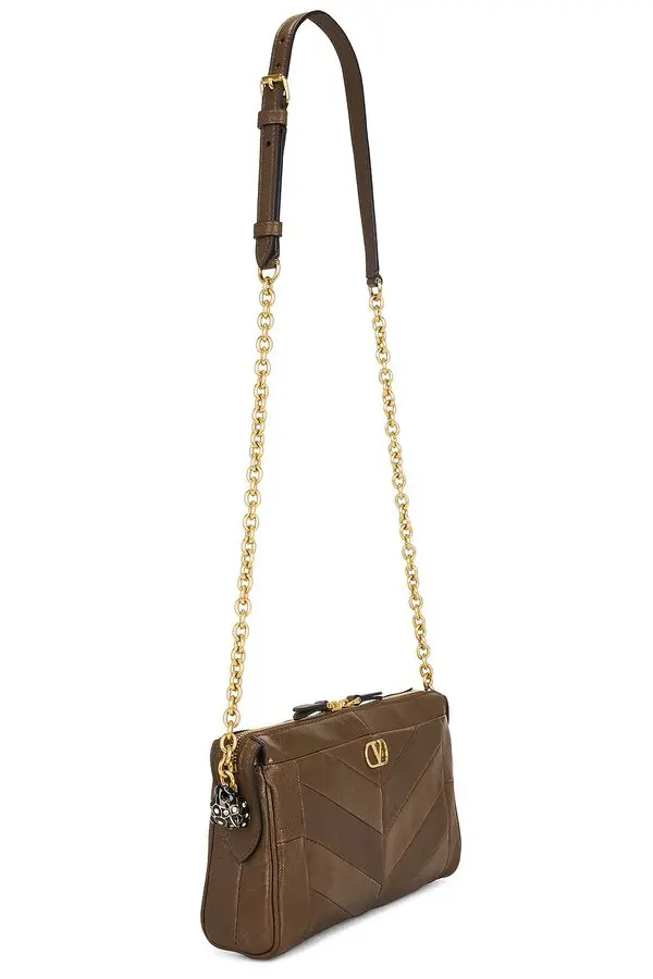 Valentino Garavani Panthea Small Shoulder Bag - Tundra