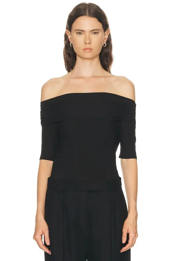 LEMAIRE Short Sleeve Twisted Top