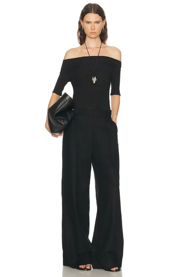 LEMAIRE Short Sleeve Twisted Top