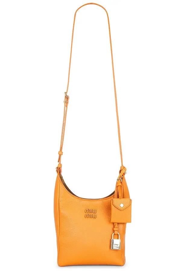 Miu Miu Vitello Phenix Crossbody Bag - Gerbera & Oliva