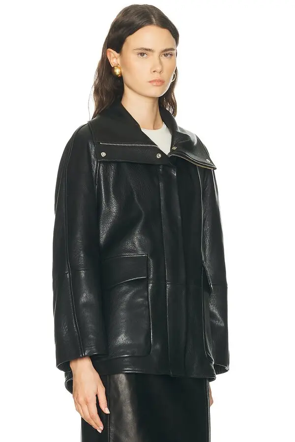 Nour Hammour Ansel Leather Jacket