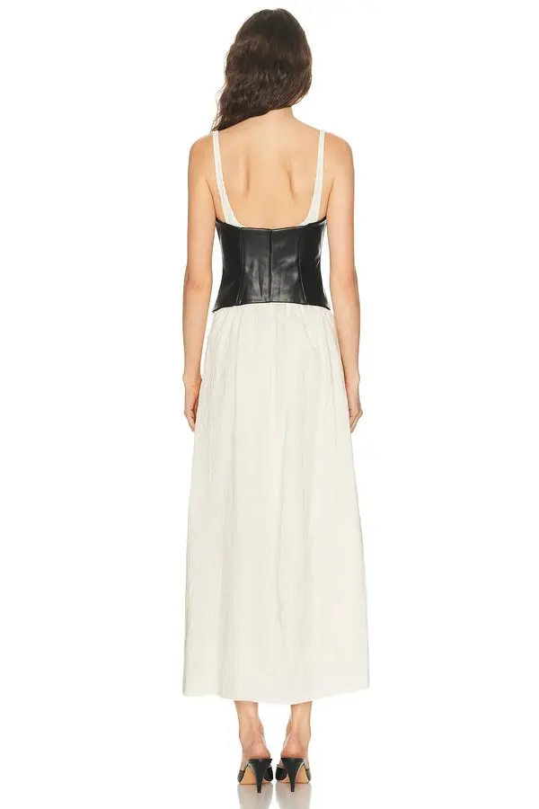 Simkhai Cortland Belted Bustier Dress