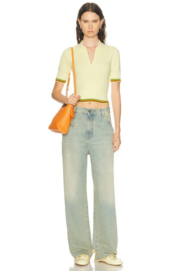 Guest In Residence Marcella Polo Top - Mist