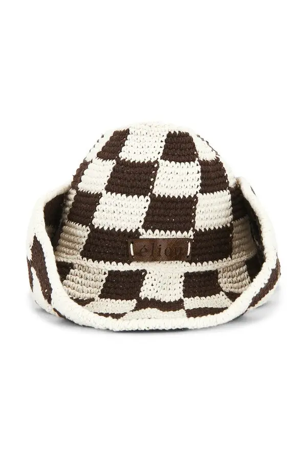 Éliou Crocheted Cowboy Hat - Brown