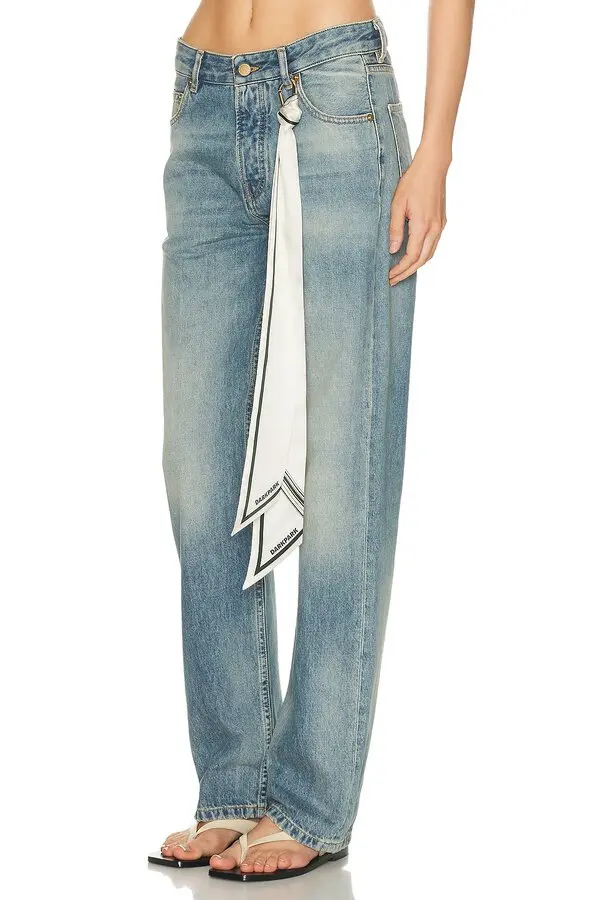 DARKPARK Liz Boyfriend Straight Leg Jeans - Light Wash