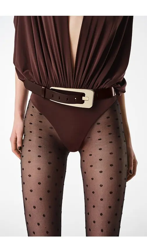Revolve Grande Buckle Belt - Brown