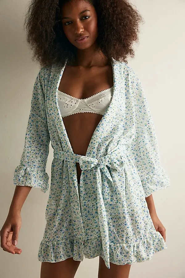 WILD LOVERS Lison Robe - Blue