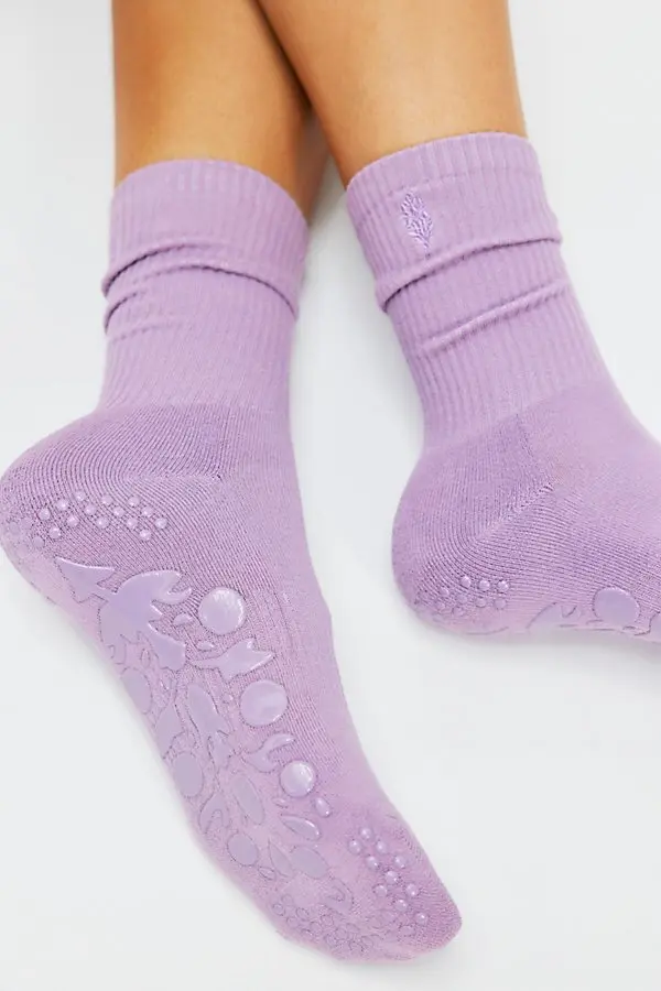 Free People Pilates Grip Socks - Gem