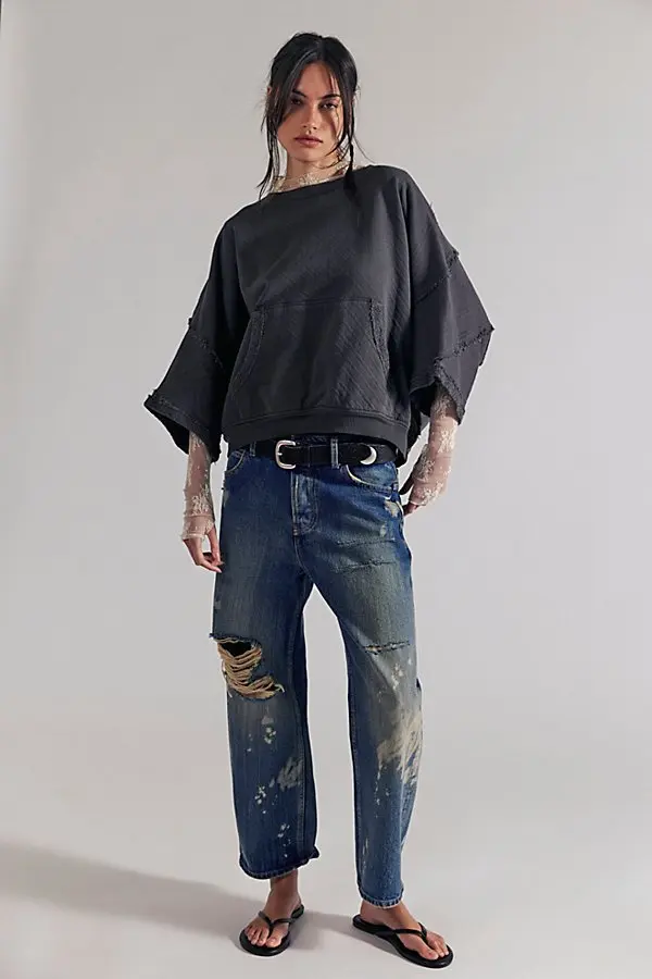 Free People We The Free Dweller Pullover - Black