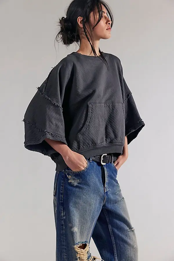 Free People We The Free Dweller Pullover - Black