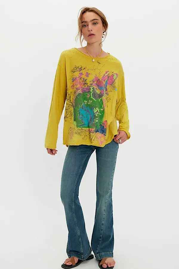 MAGNOLIA PEARL Just A Squirrel Viggo Long Sleeve Tee