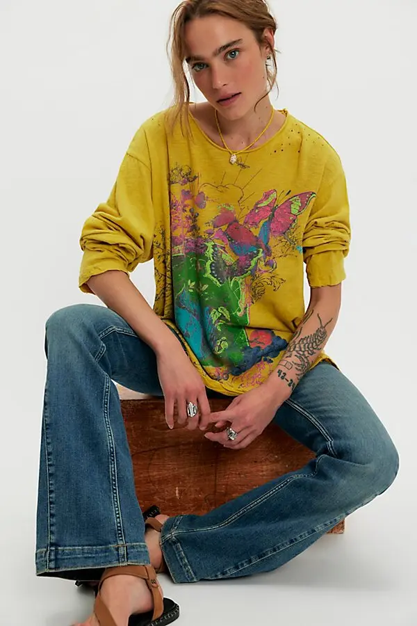 MAGNOLIA PEARL Just A Squirrel Viggo Long Sleeve Tee