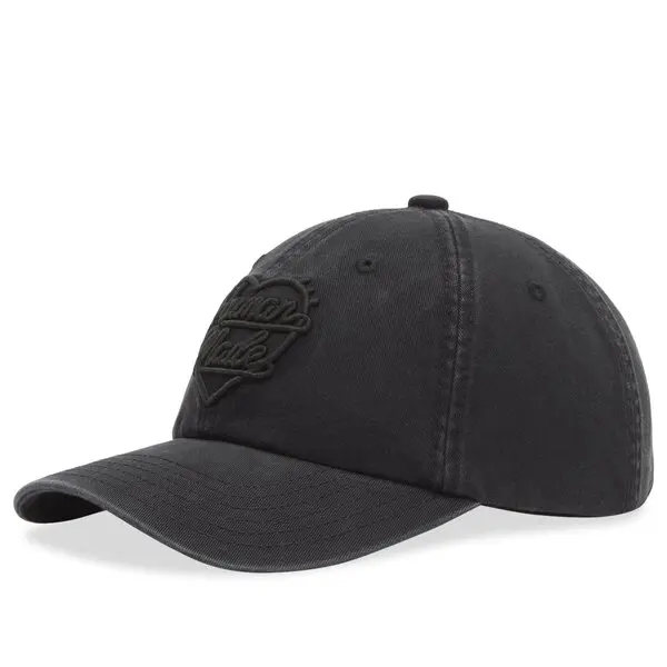 HUMAN MADE Embroidered Heart 6 Panel Cap - Black