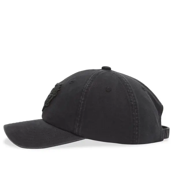 HUMAN MADE Embroidered Heart 6 Panel Cap - Black
