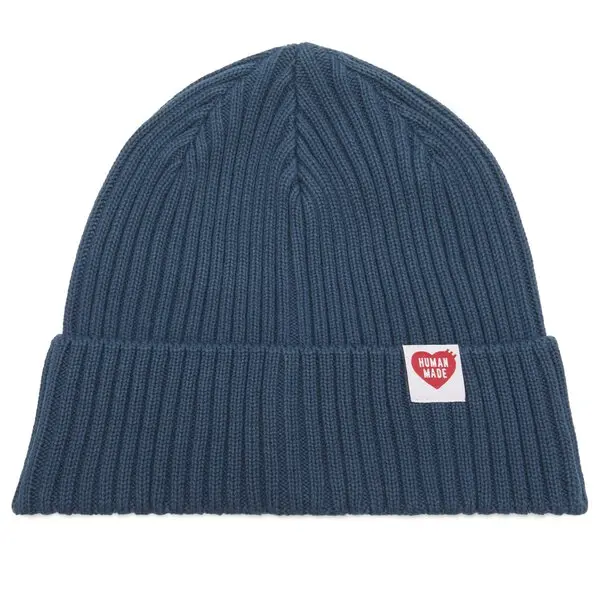 HUMAN MADE Cotton Rib Beanie - Navy