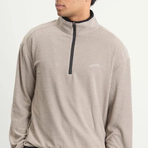 MELLOW CLO Summit Half Zip Fleece - Stone