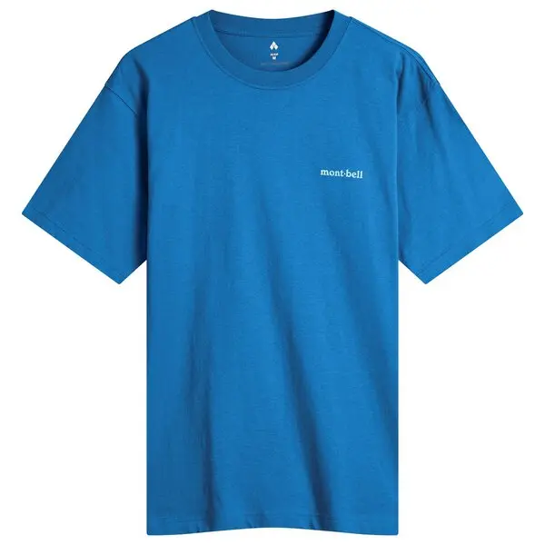 MONTBELL Summer Clouds T-shirt - Blue