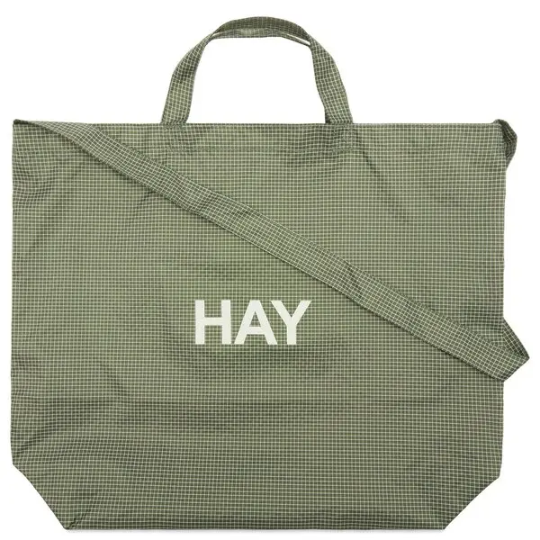 HAY Grid Crossover Bag Medium - Dark Green