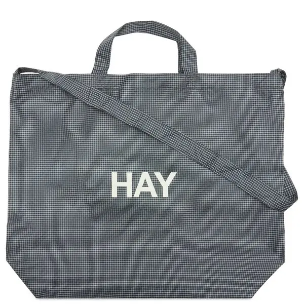 HAY Grid Crossover Bag Medium - Dark Blue