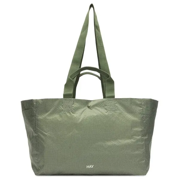 HAY Grid Weekend Bag Small - Dark Green