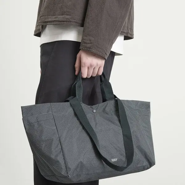 HAY Grid Weekbag Small - Dark Blue