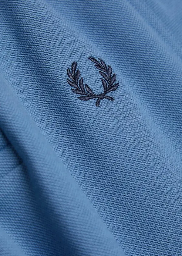 Fred Perry Twin Tipped Logo Piqué Cotton Polo Shirt - Blue