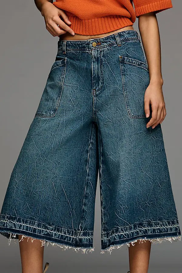 PILCRO High-rise Culotte Jeans