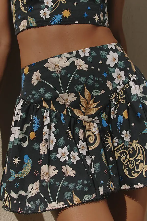 Agua Bendita Violet Mi Mini Skirt